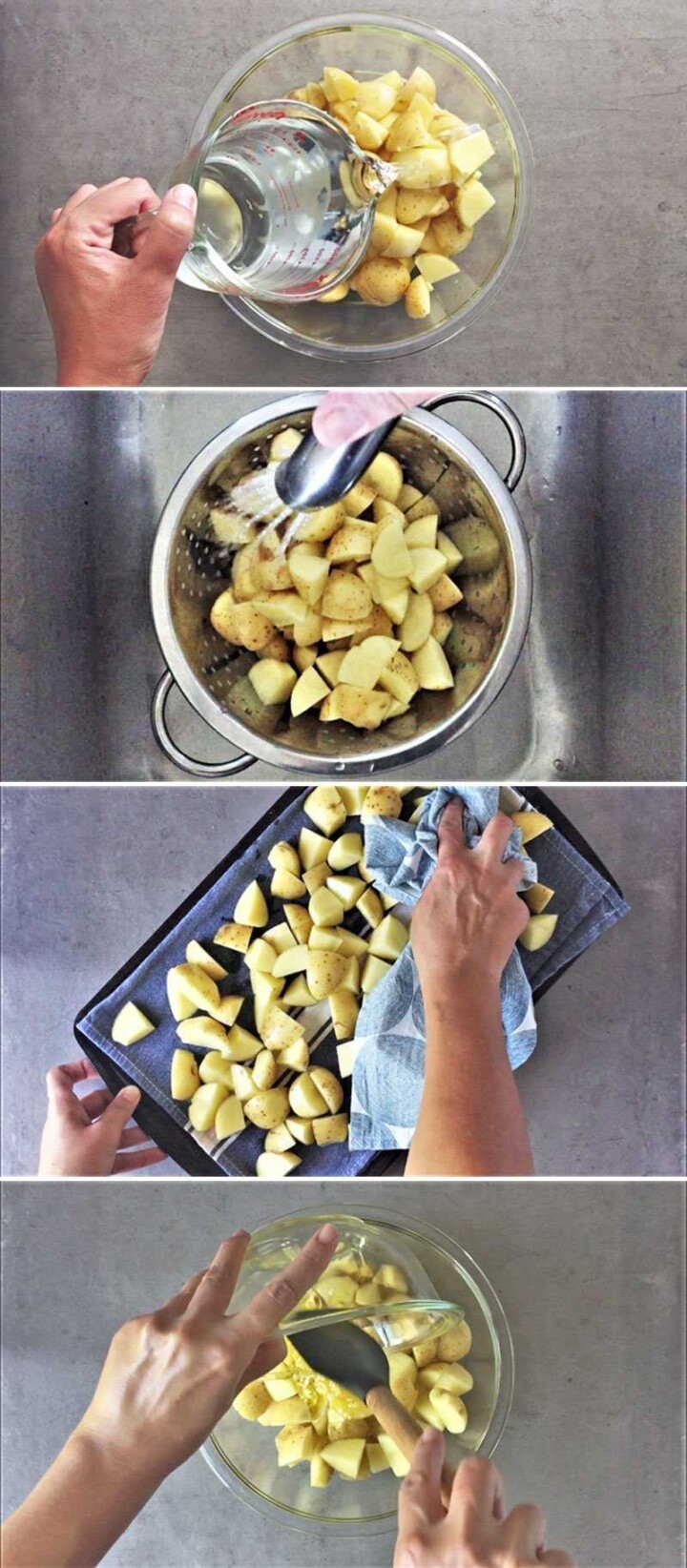 Crispy Roasted Potatoes with Garlic & Herbs