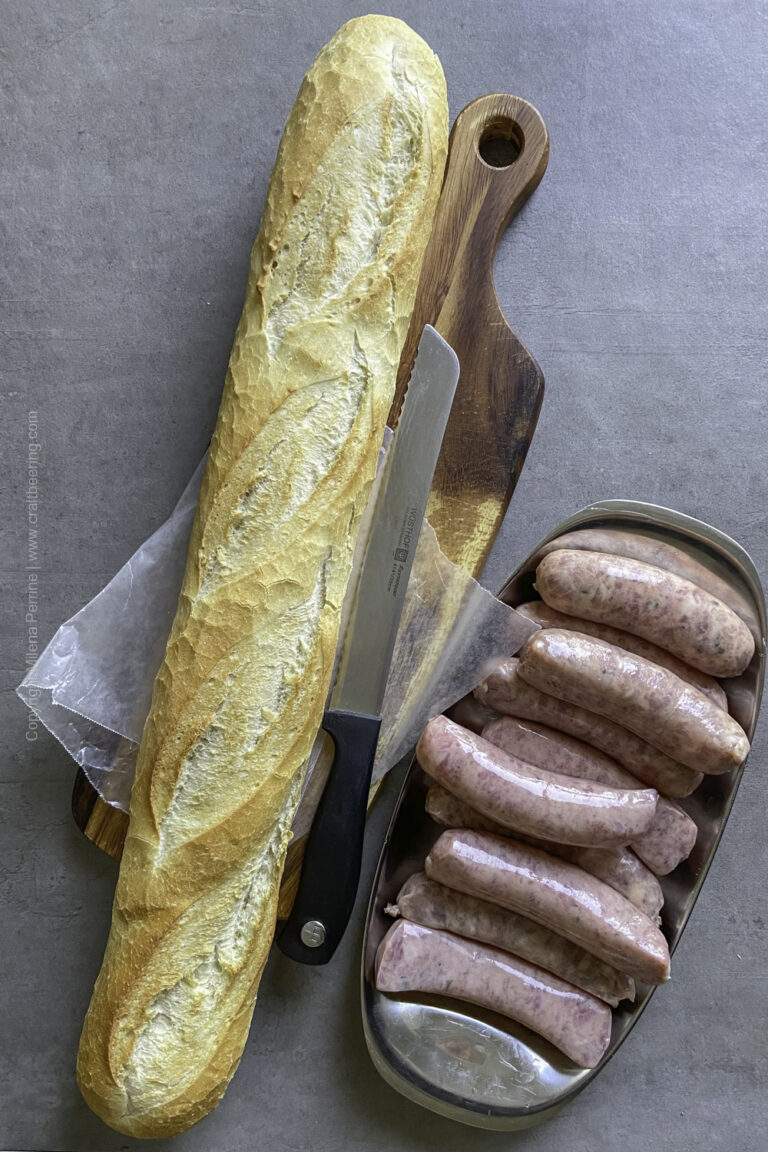 Choripán with Chimichurri & Salsa Criolla (Argentinian Chorizo Sandwich)