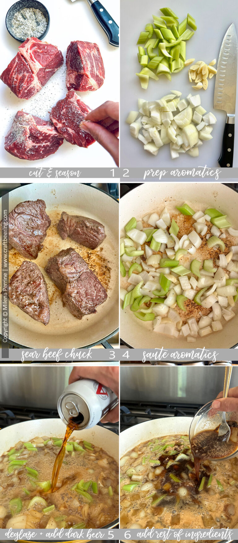 Braised Beef Chuck Roast or Alternative Cut