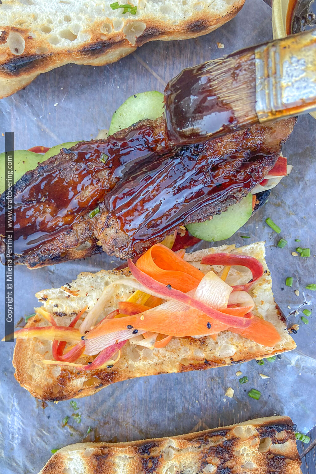 BBQ Pork Belly Sandwich with Coleslaw (or Asian Inspired Version)