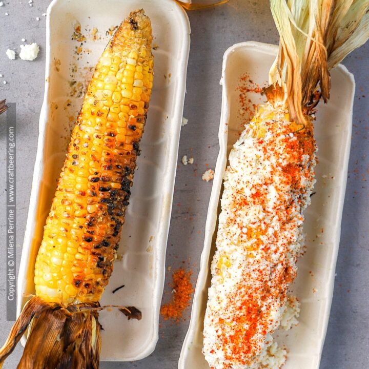 Fire Roasted Corn on the Cob (Butter or Elote Seasoning)