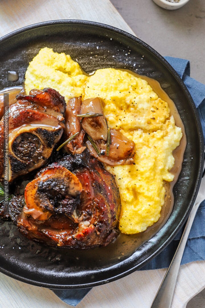 Lamb Neck Braised with Red Wine & Aromatics (Easy Recipe)